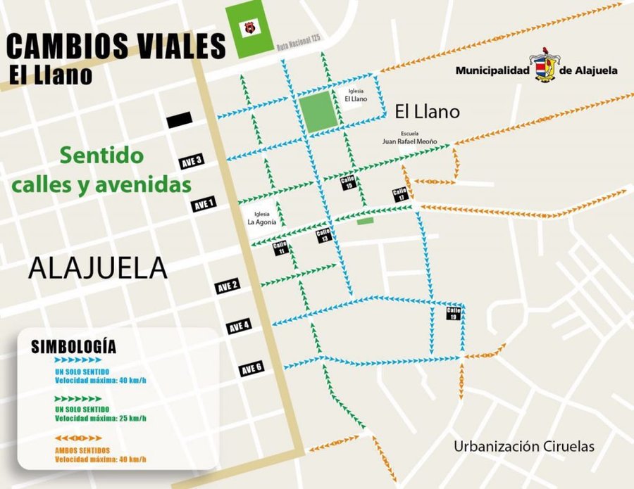 Municipalidad de Alajuela cambiará sentido de vías y reubicará paradas ...