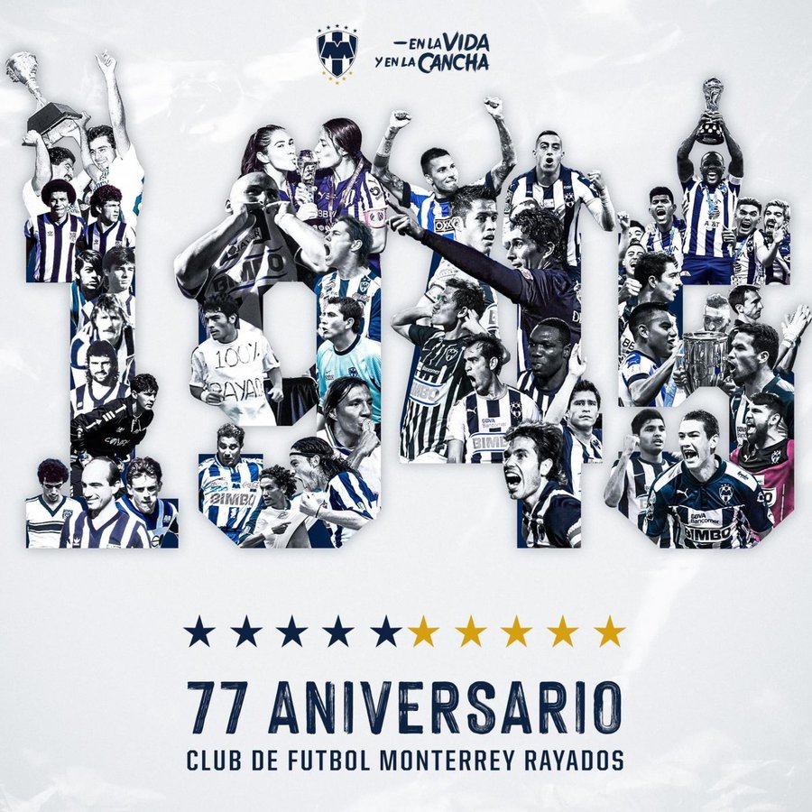 ¡Feliz 77 aniversario a Rayados de Monterrey!